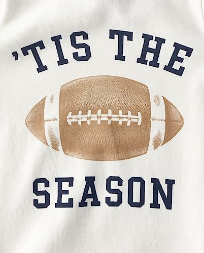 The Children's Place,Family Matching, Football Pajama Sets, Cotton,REDWOOD,12