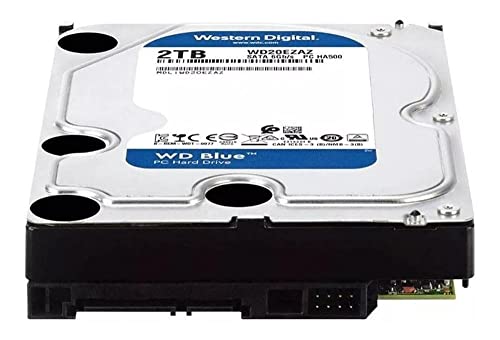 Western Digital 2TB WD Blue PC Internal Hard Drive HDD - 5400 RPM, SATA 6 Gb/s, 256 MB Cache, 3.5" - WD20EZAZ