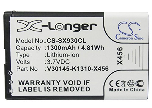 Cameron Sino New 1300mAh Battery for Gigaset SL930, Gigaset SL930A, Gigaset SL930h