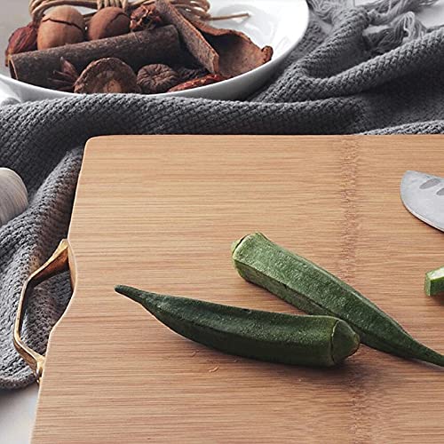GULRUH Wood Cutting Boards for Kitchen, Bamboo Cutting Board|Double-Sided Bamboo Poly Cutting Board for Kitchen | Easy to Wash and Clean | BPA Free|45 * 32cm