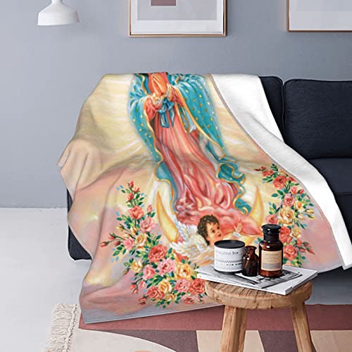 Virgin Mary Blanket Soft Warm Lightweight Cozy Plush Throw Blanket 50x40