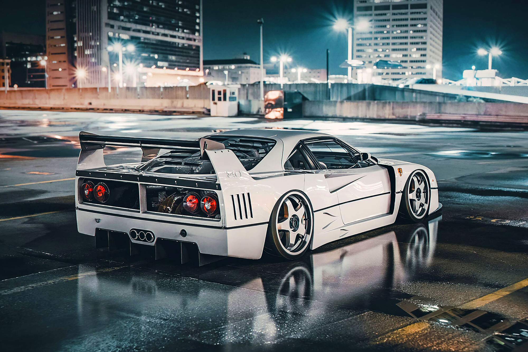 Canvas Art Print of XOTIKS Ferrari F40 - Fine Art Giclee Canvas Print Wall Art. Professional gallery wrap style and ready to hang Photo on Canvas Gallery Wrap Wall Display. (402) (30" x 40")