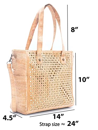 Handmade Vegan Portuguese Cork Purse Tote Bag for Women