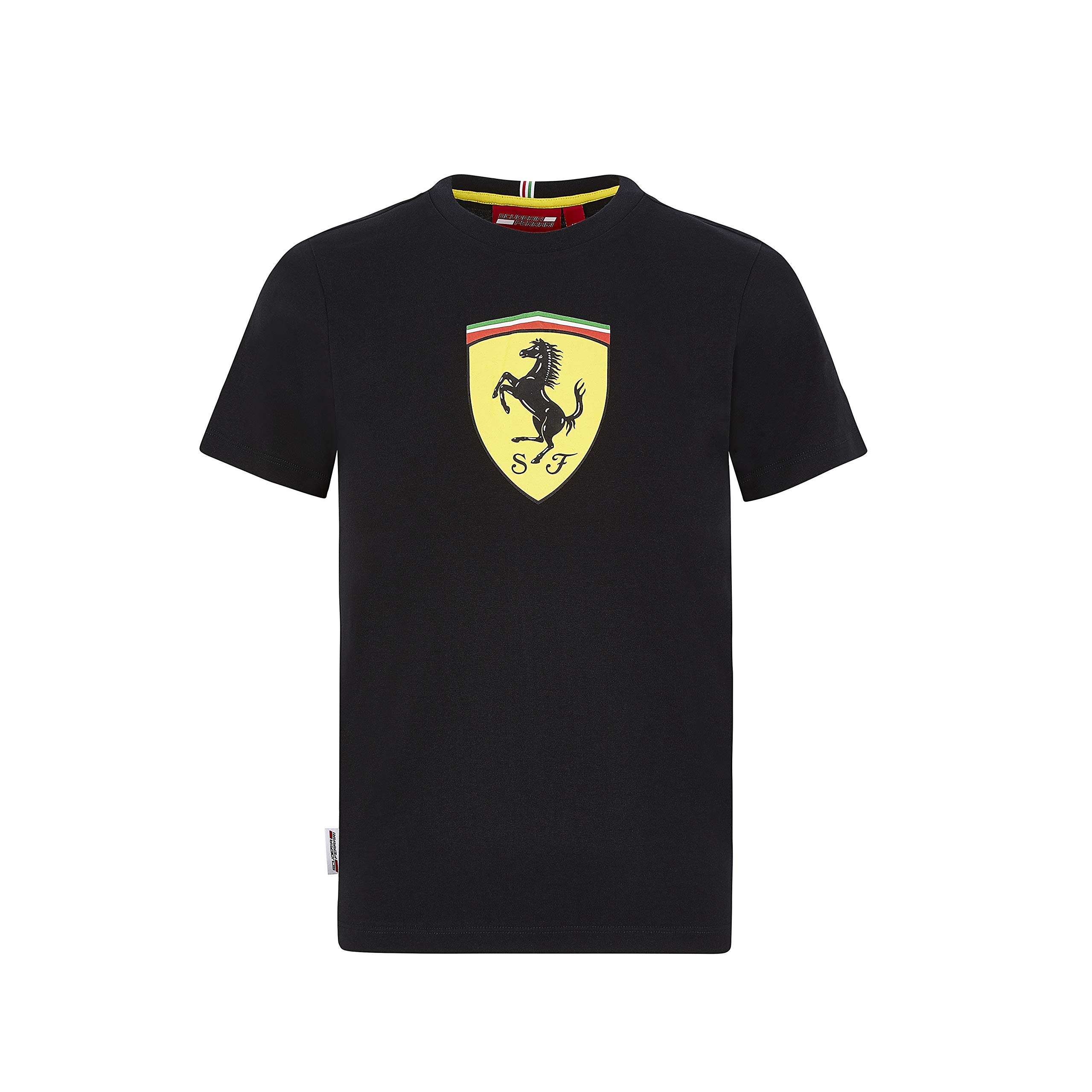 Ferrari Scuderia F1 Kids Large Shield T-Shirt Black/Red (3-4 Years, Black)