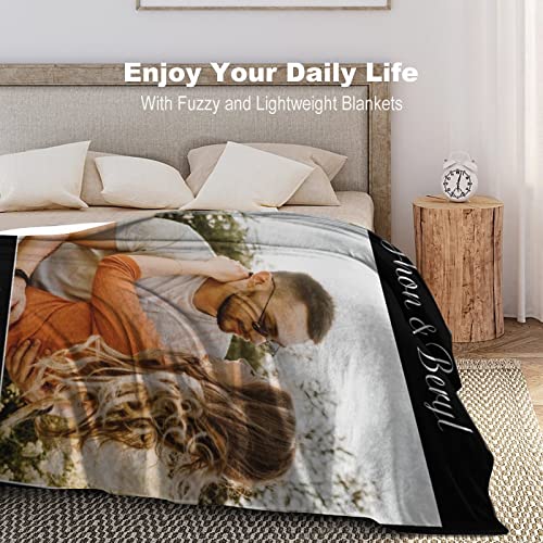 Custom Blanket, Custom Blankets with Photos: Made in USA, Personalized Blanket Memorial Gift 10 Photos Collage Customized Blankets, Throw Blanket for Family Lover Birthday Wedding Christmas-5 Sizes