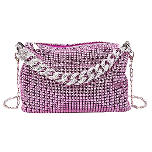 Elegant Evening Bag Glitter Rhinestone Handbag Underarm Bag Shoulder Bag for Daughter Girlfriend Birthday Party handbags