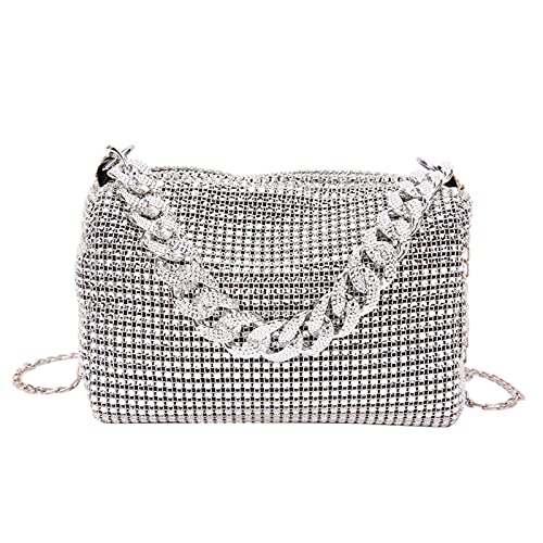 Elegant Evening Bag Glitter Rhinestone Handbag Underarm Bag Shoulder Bag for Daughter Girlfriend Birthday Party handbags