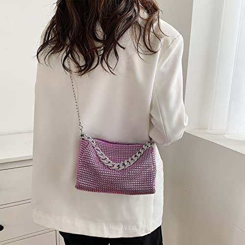 Elegant Evening Bag Glitter Rhinestone Handbag Underarm Bag Shoulder Bag for Daughter Girlfriend Birthday Party handbags