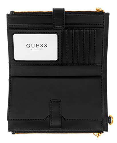 GUESS Laurel Double Zip Organizer Wallet, Black