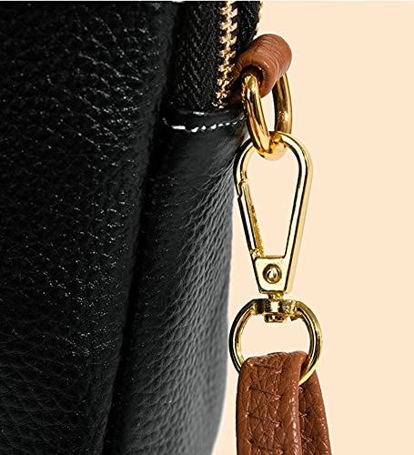 Tellrain Small Crossbody Handbags for Women Leather Purse Wallet Satchel Card Holder Versatile Clutch Shoulder Bag