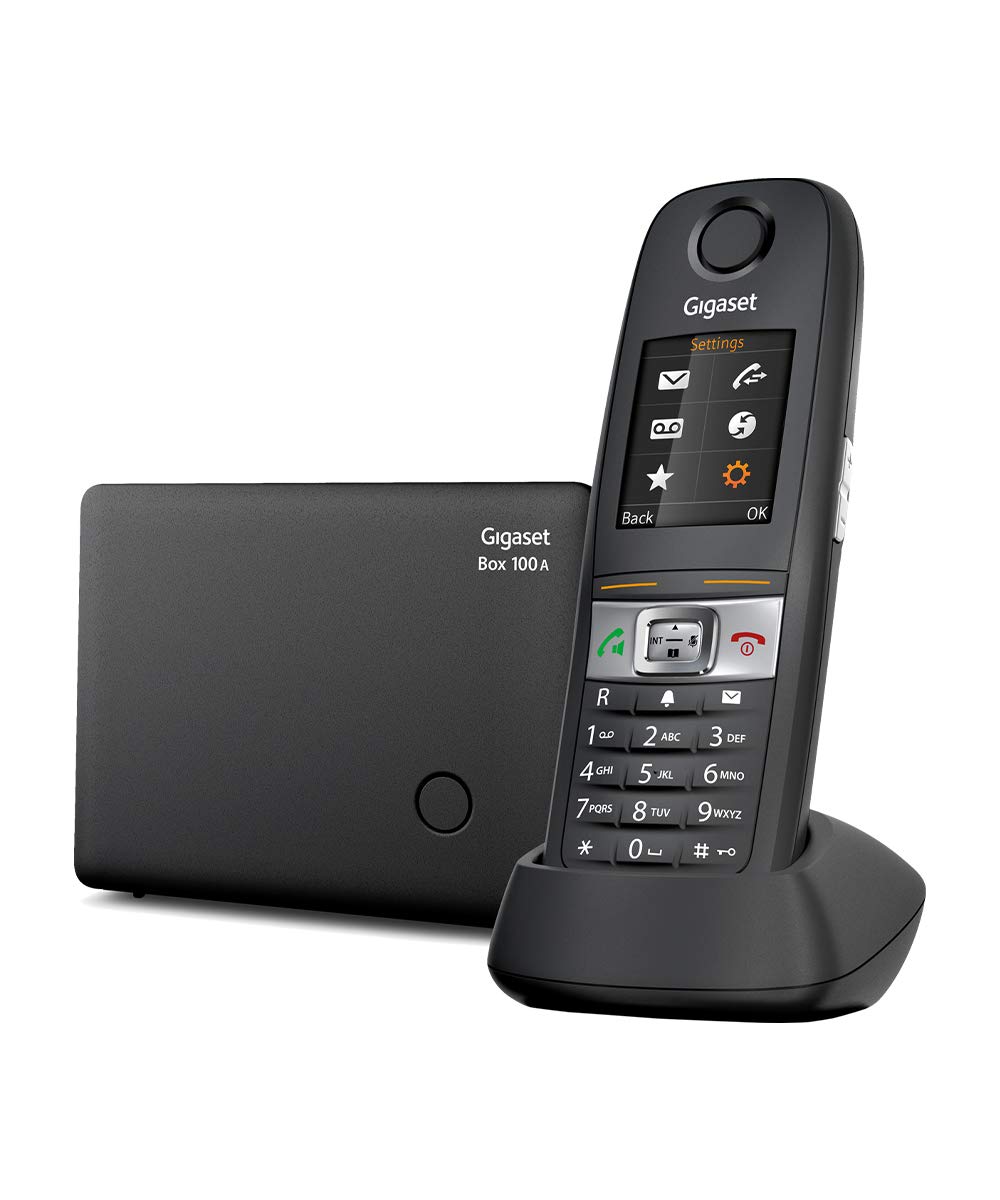 Gigaset E630A – Phone with Answering Machine – Water Splash and Dust-Resistant, (IP 65) – Ideal for Craftsmen and Mechanics, Black (Pack of 1)