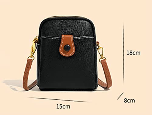 Tellrain Small Crossbody Handbags for Women Leather Purse Wallet Satchel Card Holder Versatile Clutch Shoulder Bag