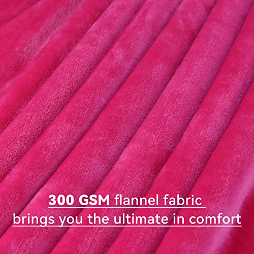 Fleece Pink Throw Blanket for Couch Cozy Soft Blankets & Throws Lightweight Fleece Fall Fuzzy Blanket Couch Chairs Sofa Bedroom Living Room 50x70 inch Boys Girls Adults Student