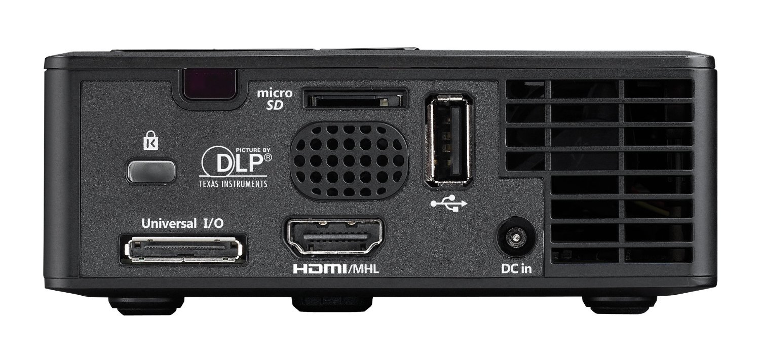 Optoma ML750 WXGA 700 Lumen 3D Ready Portable DLP LED Projector with MHL Enabled HDMI Port, White