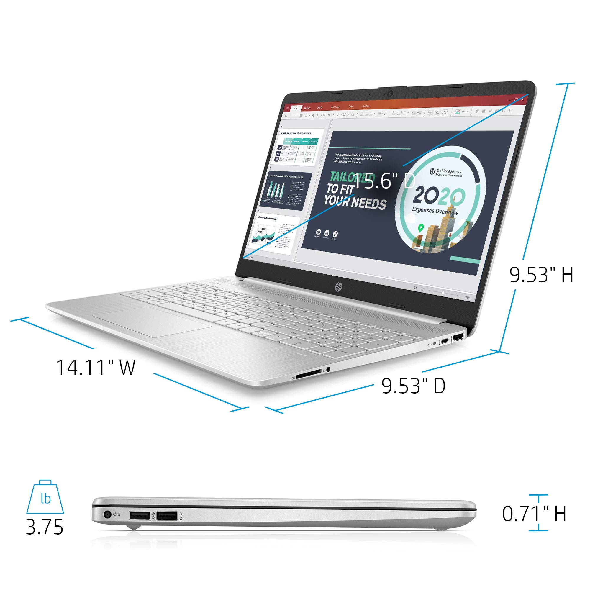 2022 Newest HP 15.6" HD Laptop Computer, 11th Gen Intel Quad-Core i3-1125G4(Up to 3.7GHz, Beat i5-10210U), 12GB RAM, 256GB PCIe SSD, Webcam, Bluetooth, Wi-Fi, HDMI, USB-C, Windows 11 S, Silver+JVQ MP