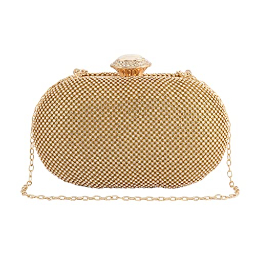 Muadhnait Rhinestone Purse for Women Sparkly Clutch Evening Handbag for Party Wedding
