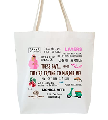These Gays They're Trying To Murder Me White Lotus Tanya Quotes White Lotus Merch Tote Bag Gifts