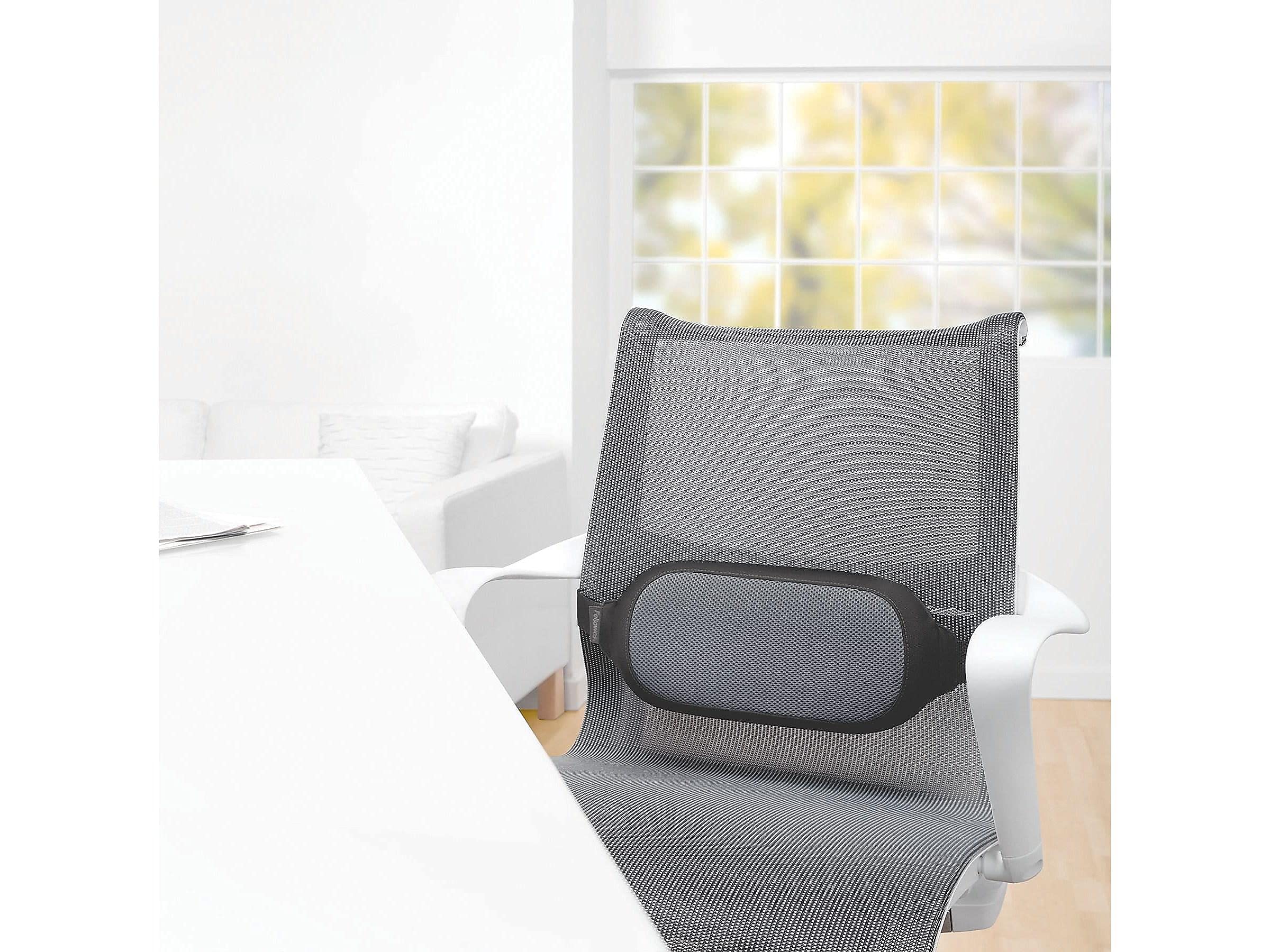 Fellowes I-Spire Series Lumbar Cushion Office Chair Back Support, Black (9472701)