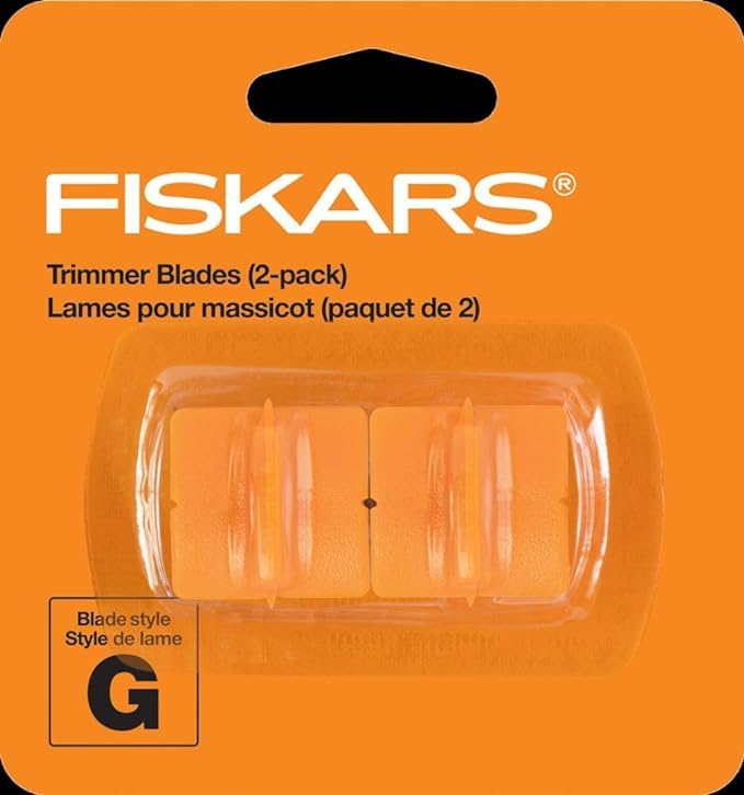 Fiskars 195960-1001 Trimmer Cutting Replacement Blades Style G, Orange 2.5 x 2.5 x 1.47 cm