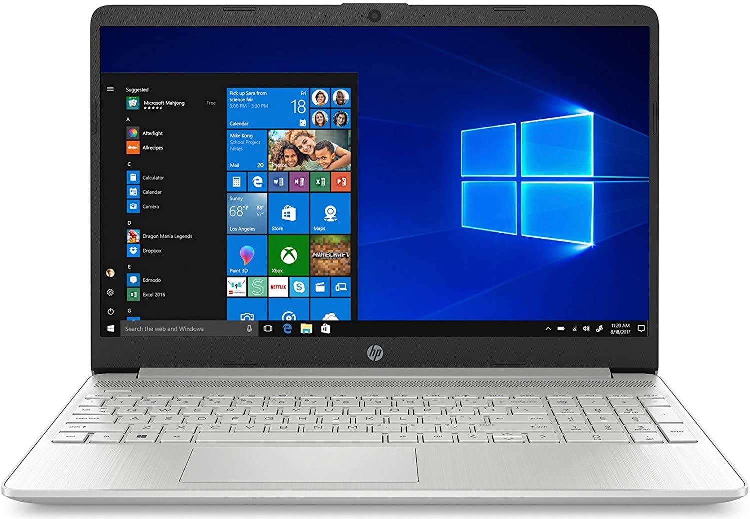 2022 Newest HP 15.6" HD Laptop Computer, 11th Gen Intel Quad-Core i3-1125G4(Up to 3.7GHz, Beat i5-10210U), 12GB RAM, 256GB PCIe SSD, Webcam, Bluetooth, Wi-Fi, HDMI, USB-C, Windows 11 S, Silver+JVQ MP