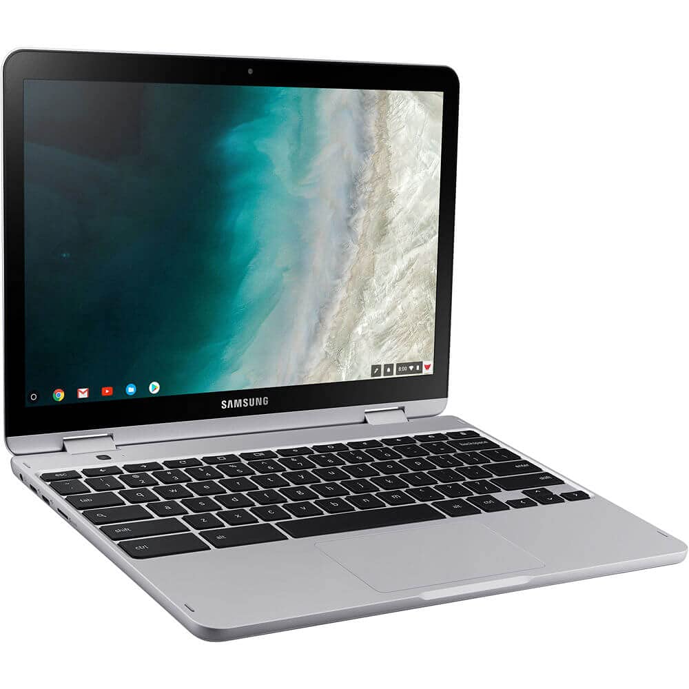 SAMSUNG XE520QAB-K02US Chromebook Plus V2, 2-in-1, Intel Core m3, 4GB RAM, 64GB eMMC, 13MP Camera, Chrome OS, 12.2", 16:10 Aspect Ratio, Light Titan