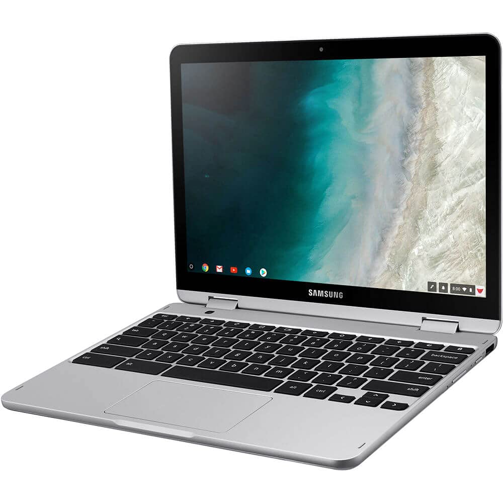 SAMSUNG XE520QAB-K02US Chromebook Plus V2, 2-in-1, Intel Core m3, 4GB RAM, 64GB eMMC, 13MP Camera, Chrome OS, 12.2", 16:10 Aspect Ratio, Light Titan