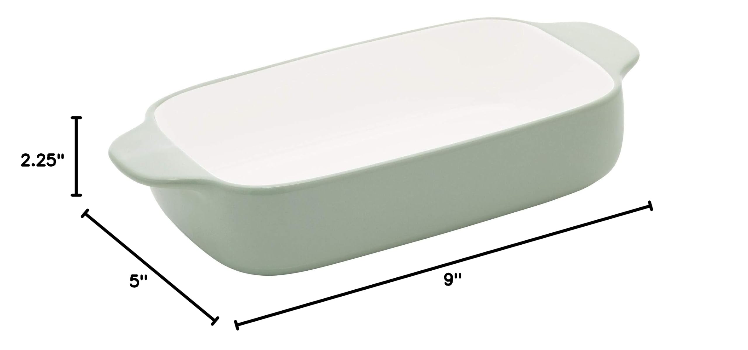 KitchenAid Vitrified Stoneware Loaf Pan, 1.5-Quart, Pistachio