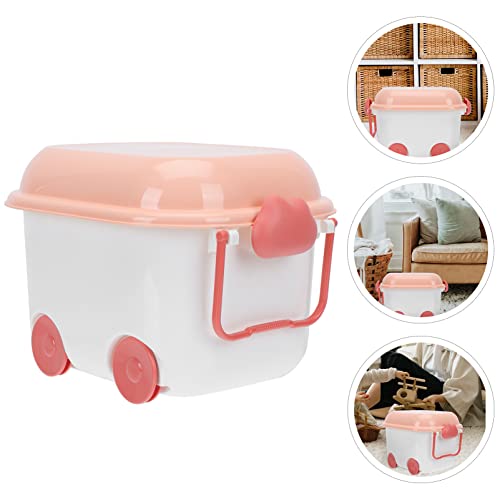 Cabilock Plastic Storage Basket Kids Toy Box rolling storage box toy storage bins storage basket bins with Wheel and Kids Toy Storage Bins