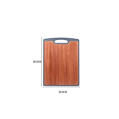 GULRUH Wood Cutting Boards for Kitchen, Cutting Board for Kitchen, Double-Sided Chopping Board with Handle- Stainless Steel and Plastic for Meat Vegetable Fruit-Juice Grooves with Easy Grip Handles β