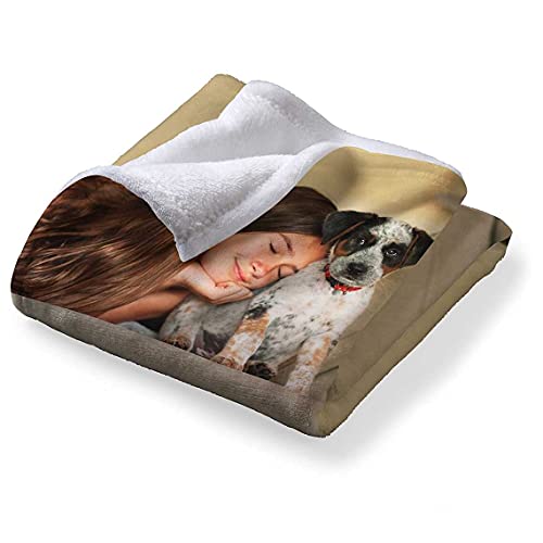 Custom Blankets with Photo, Gifts for mom Personalized Photo Blankets, Customized Blankets with Picture, Personalized Gifts for Women Men, Personalized mom Gifts for Mothers Day