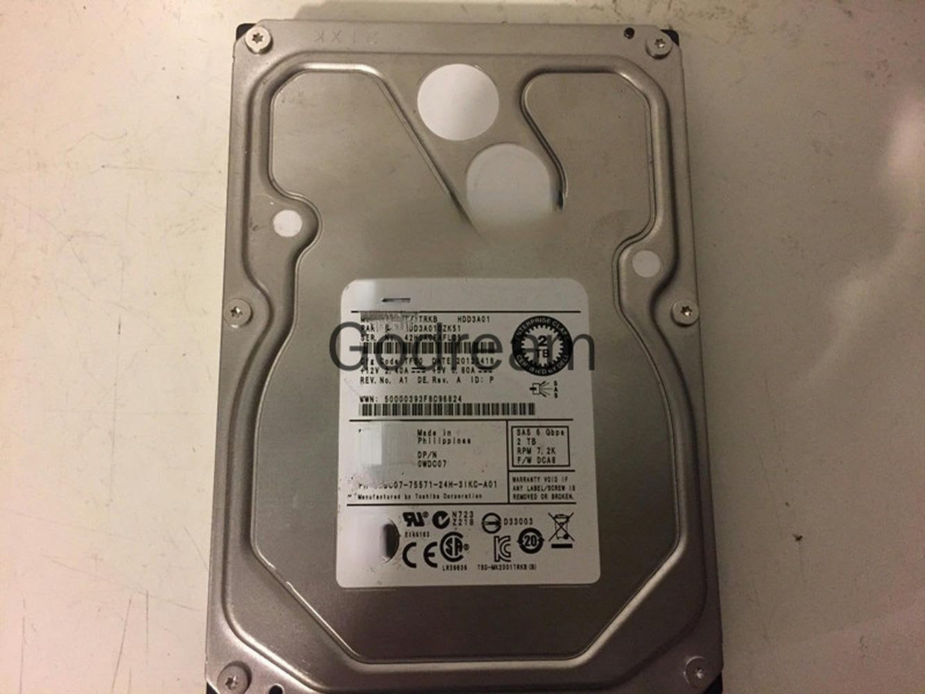 RKEBK for MK2001TRKB Server Hard Disk 2TB 6GB 7.2K 3.5 SAS