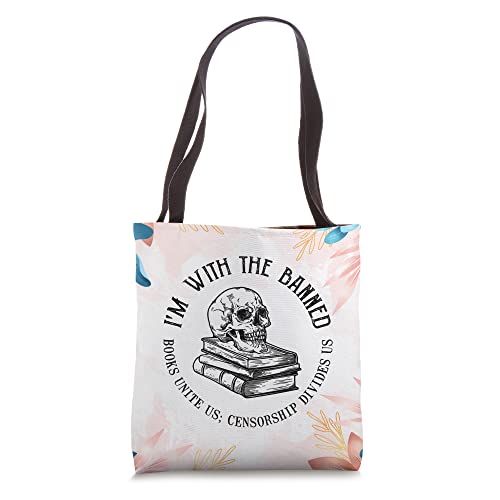 Dark Romance Book Lover Smut Reader I'm With Banned Books Tote Bag