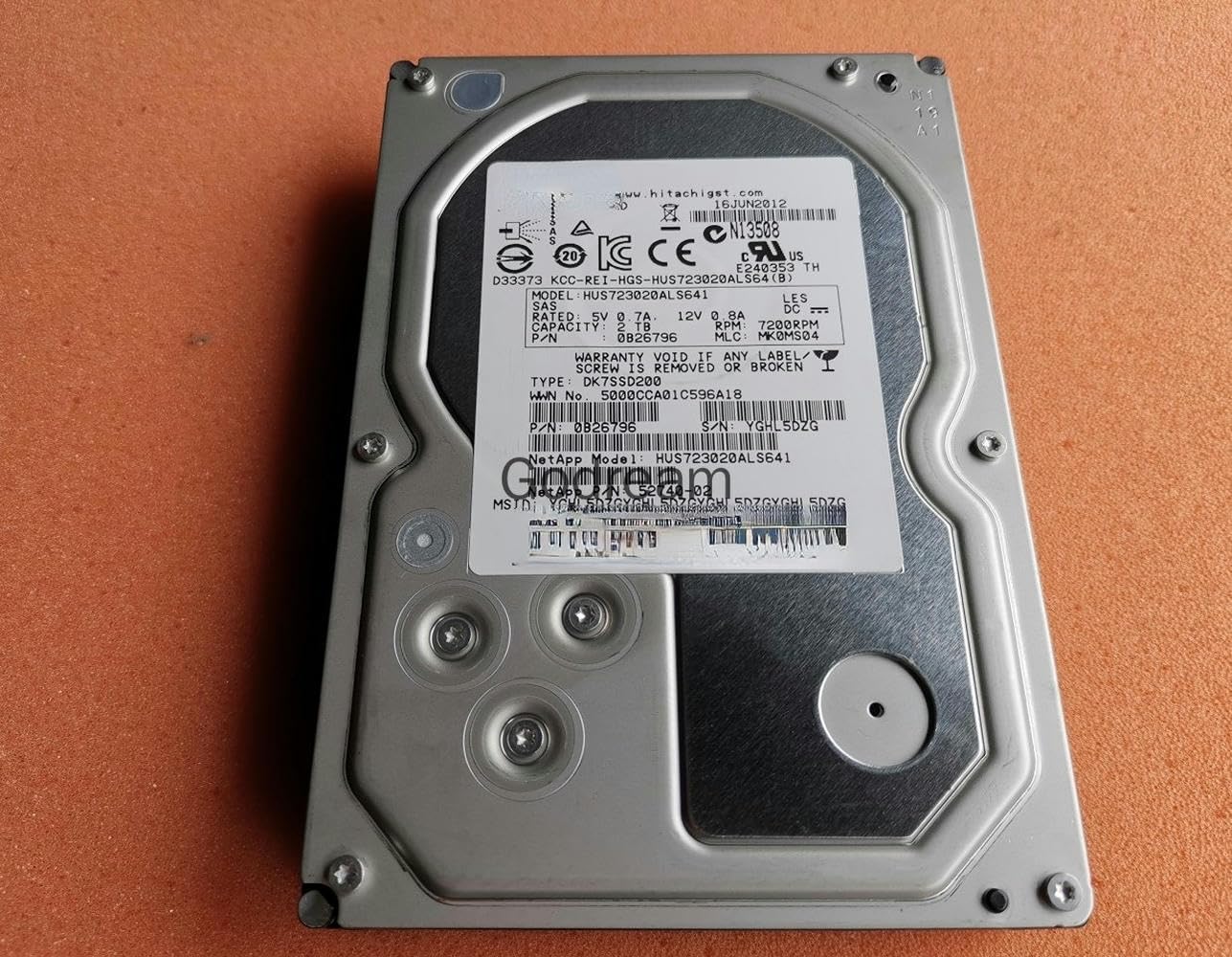 RKEBK for 52740-02 HUS723020ALS641 0B26796 2TB 7.2K 3.5 SAS Hard Disk