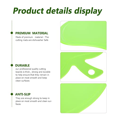 Didiseaon 2pcs Shaped Cutting Board With Handle Small Bread Board Cheese Serving Platter Round Charcuterie Board for Fruit and Veggies