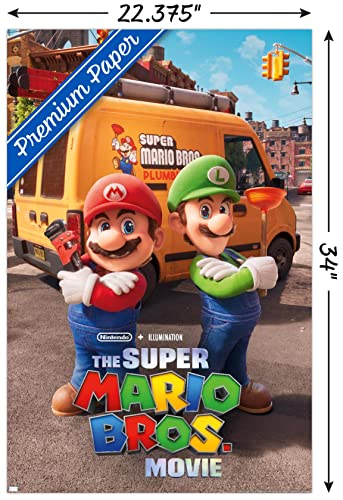 Trends International The Super Mario Bros. Movie - Brooklyn Key Art Wall Poster, 22.375" x 34", Premium Unframed Version