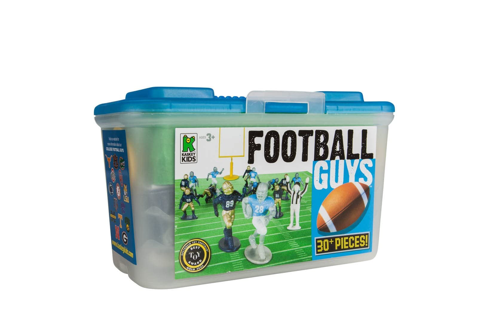 Kaskey Kids Football Guys – Navy/Light Blue Inspires Kids Imaginations with Endless Hours of Creative, Open-Ended Play – Includes 2 Teams & Accessories – 28 Pieces in Every Set!