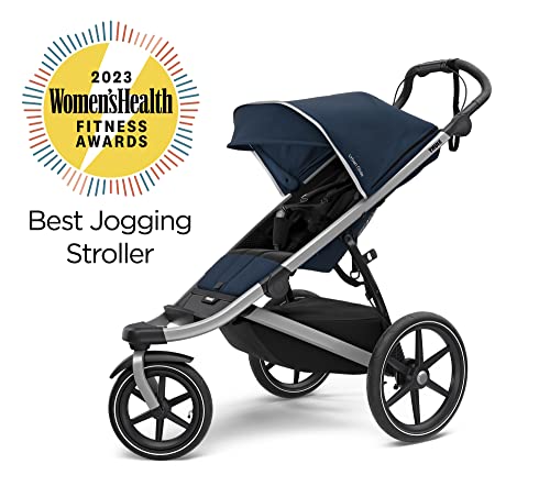 Thule Urban Glide 2 Jogging Stroller - Single Baby Stroller for Daily Strolling and Jogging - Features 5-Point Harness, Lightweight and Compact, Durable and Versatile Design for All Terrains, Blue