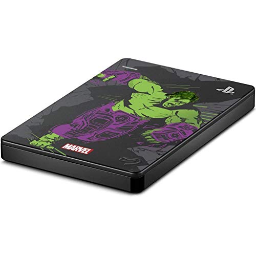 Seagate Game Drive for PS4 Marvel's Avengers LE - Hulk 2TB External Hard Drive - USB 3.0, Metallic Gray, Officially Licensed Compatibility with PS4 (STGD2000105)