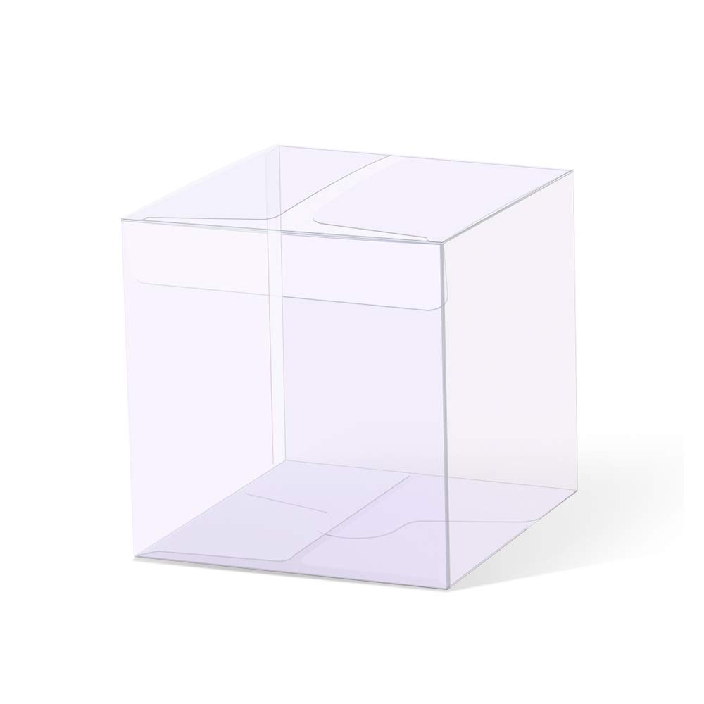 YOZATIA 25PCS Transparent Boxes 2.4 x 2.4 x 2.4 inch, Candy Box, Clear Favor Boxes Gift Boxes for Wedding, Party and Baby Shower Favors