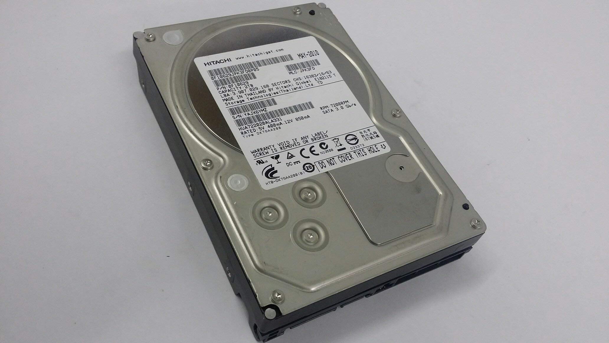 Hitachi 0F10939 2TB 7200RPM SATA 3Gb/s 3.5" 32MB Buffer Hard Disk Drive (Renewed)