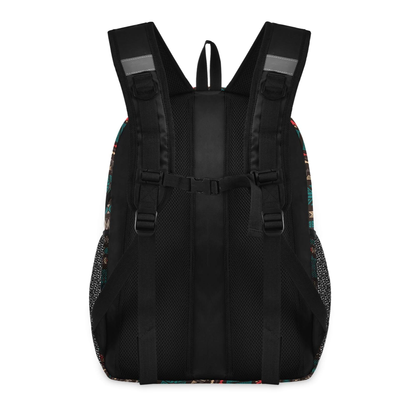 ALAZA Dark Color Ethnic Aztec Abstract Geometric Print Backpack Daypack Laptop Work Travel College Bag for Men Women Fits 15.6 Inch Laptop