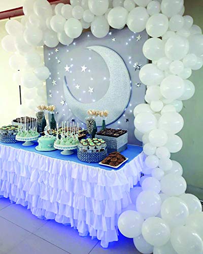 Latex Balloons, 100-Pack, 12-Inch, White Balloons