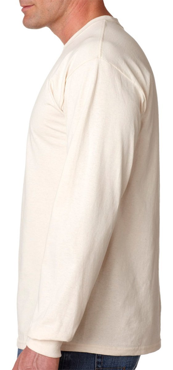 Gildan G240 Ultra Cotton 6 oz. Long-Sleeve T-Shirt - NATURAL - L