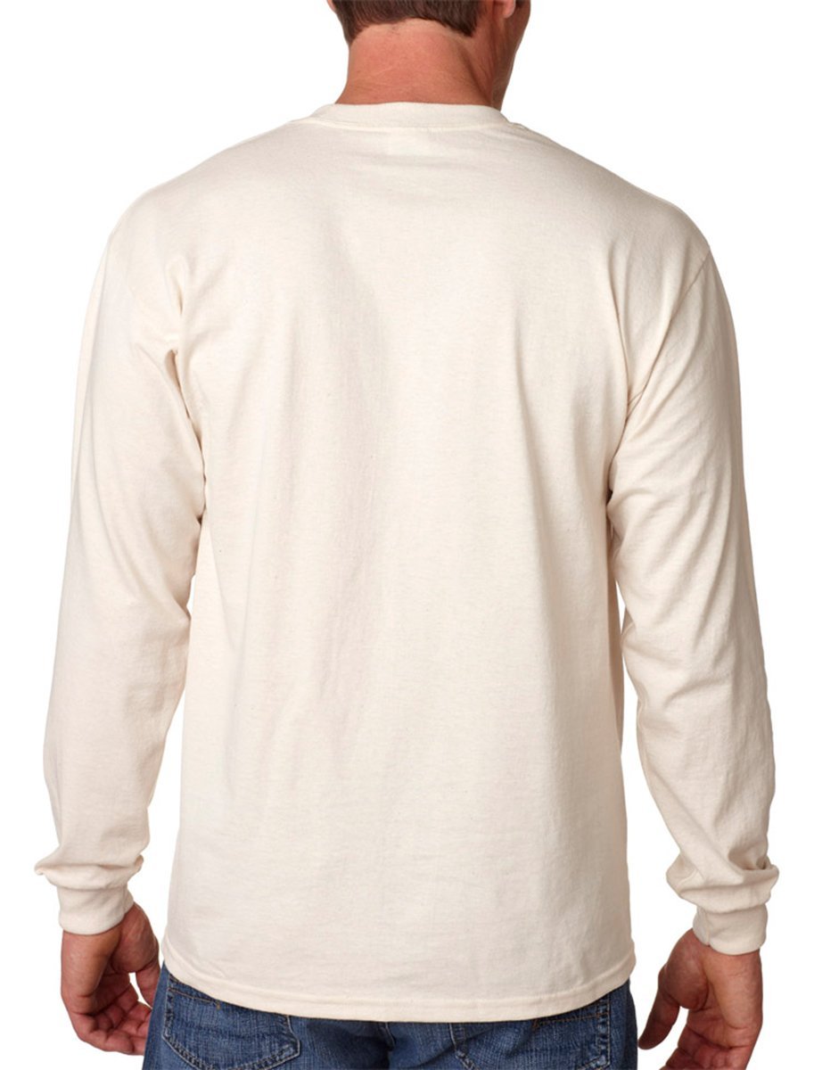 Gildan G240 Ultra Cotton 6 oz. Long-Sleeve T-Shirt - NATURAL - L