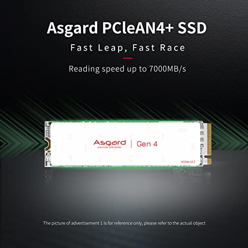 Asgard SSD AN4 Plus ssd GEN4X4 M.2 2280 Pcle 4.0 7000 MB/s NVMe 2TB Internal Hard Disk for Desktop SSD Storage and Memory for Laptop & PC Desktop