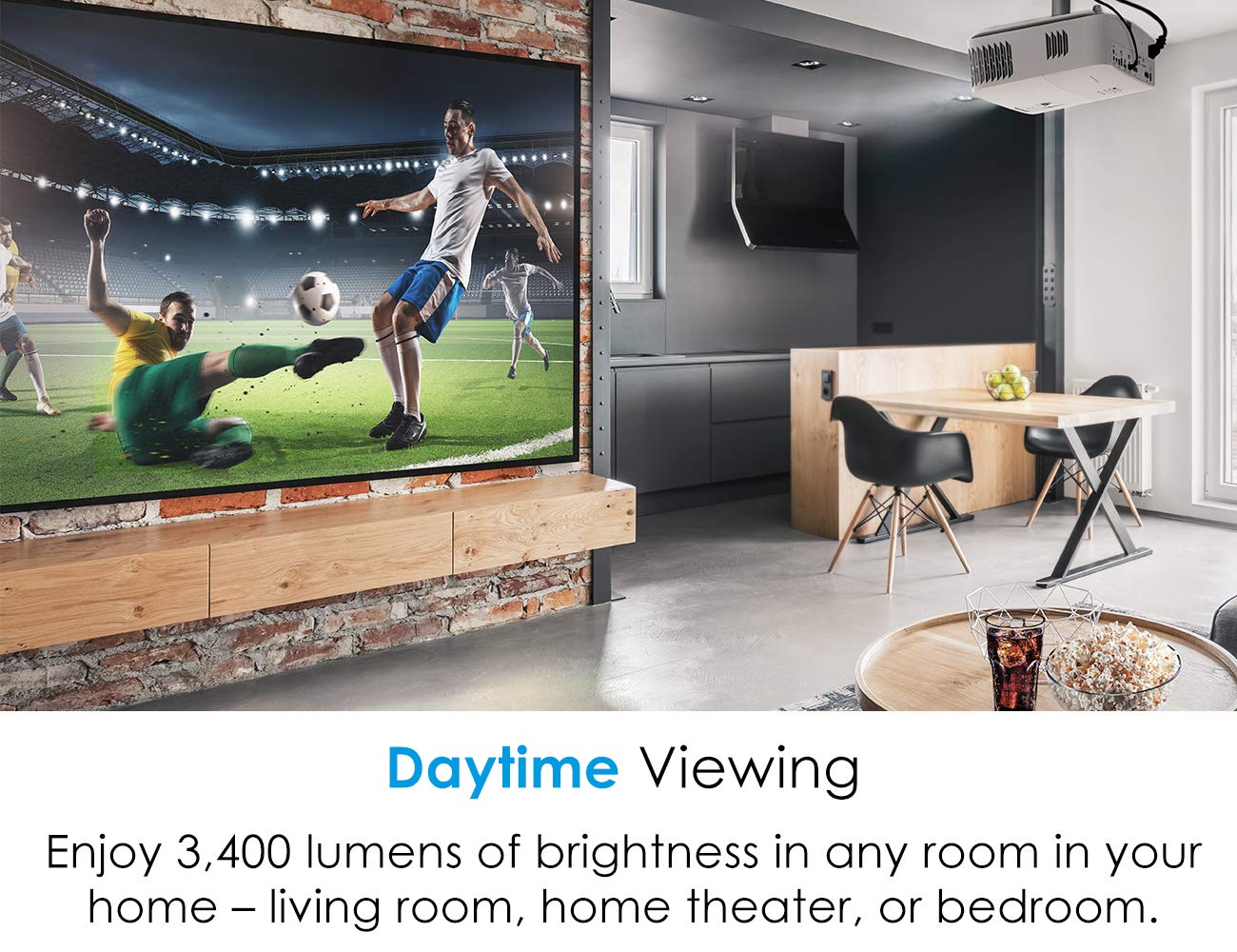 Optoma UHD30 True 4K UHD Gaming Projector | 16ms Response Time with Enhanced Gaming Mode | Lowest Input Lag on 4K Projector | 240Hz Refresh Rate | HDR10 & HLG