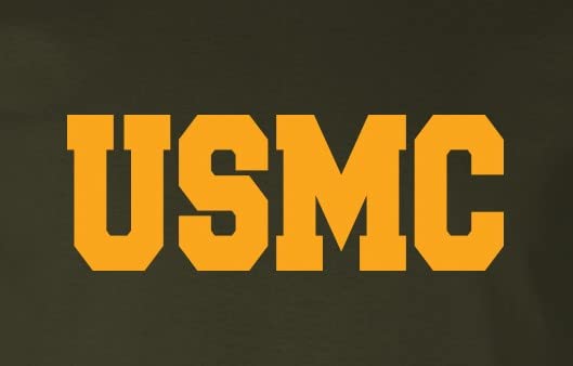 eMarinepx USMC Crew Neck Sweatshirt Military Green. Made in USA. Officially Licensed with the United States Marine Corps