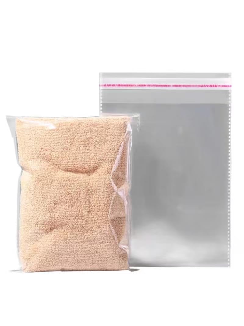 Muyindo 100 Pieces (9x12 Inch) Clear Plastic Bags for Packaging, Clothing & T-Shirts Strong Packing Self Adhesive Cellophane Bag