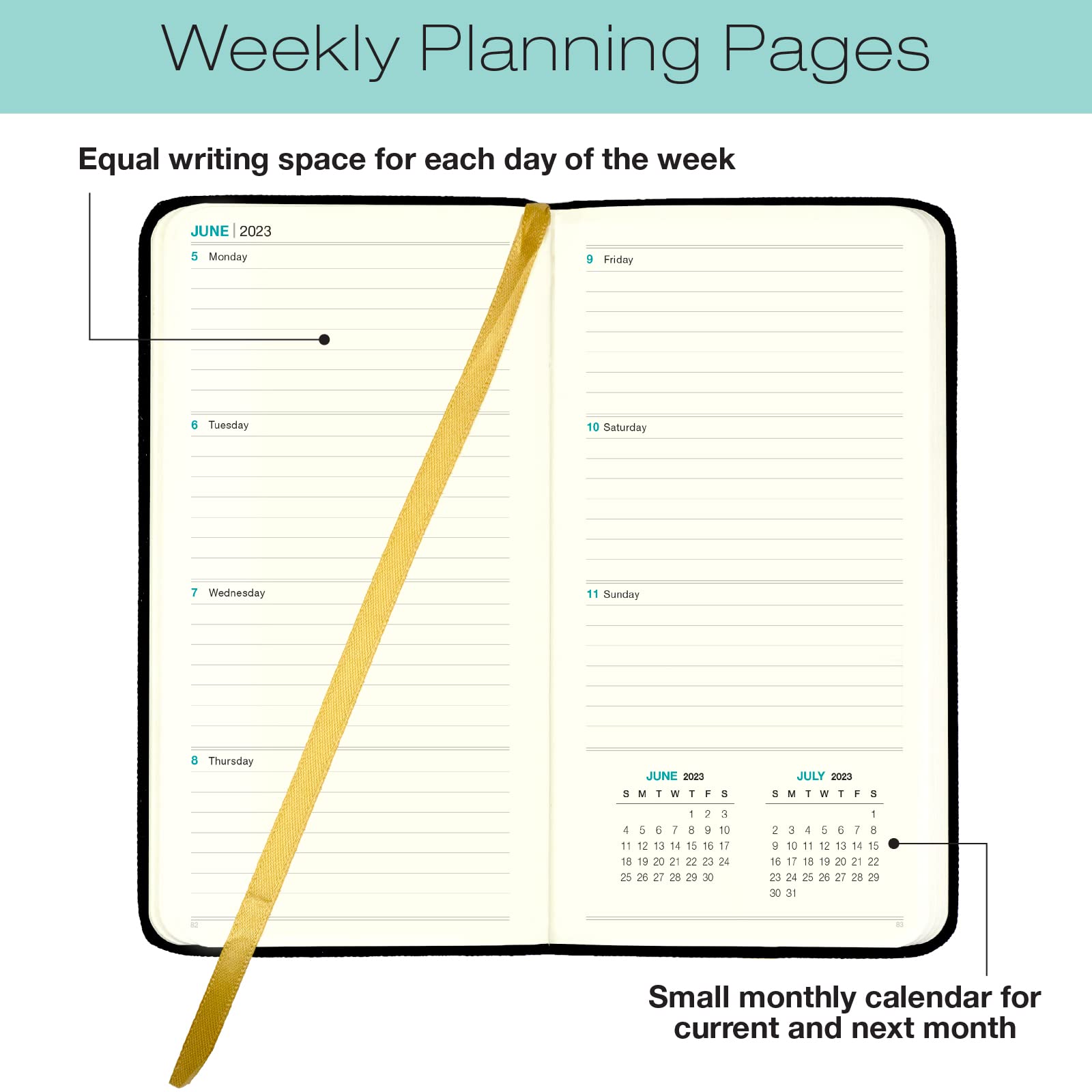 2023 Pocket Planner/Pocket Calendar: 14 Months (Begins November 2022) / 2023 Calendar/ 2023 Weekly Calendar/Weekly Planner Organizer (Black)