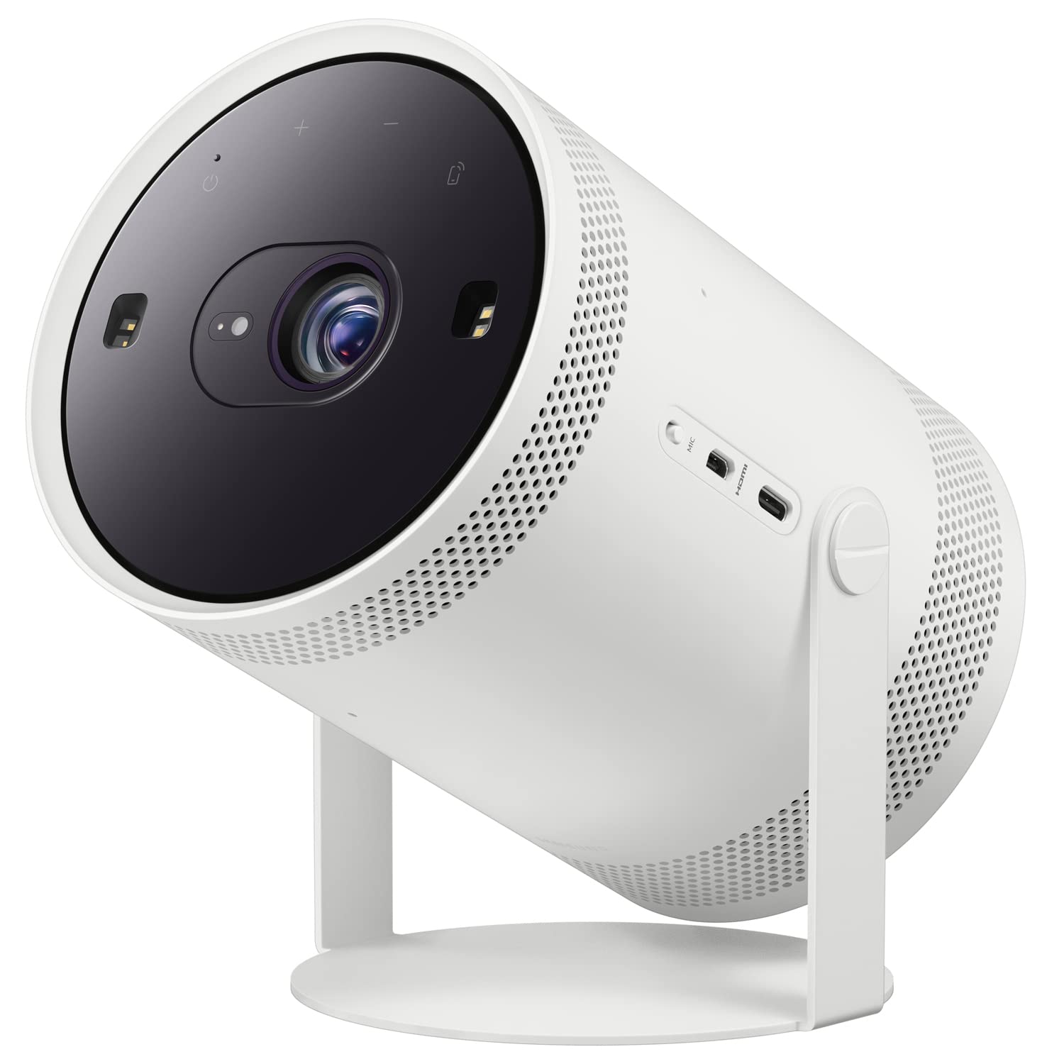 Samsung The Freestyle Projector, Up to 100" Screen, Smart TV, 360 Degree Sound (SP-LSP3BLAXZA) Bundle with The Freestyle Projector Skin (Coyote Beige), 2YR CPS Protection Pack and HDMI Cable